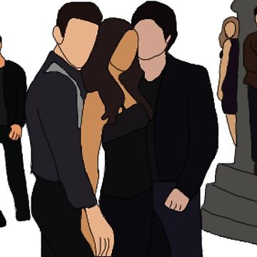 "TVD " Sticker for Sale by xxreddustxx | Redbubble