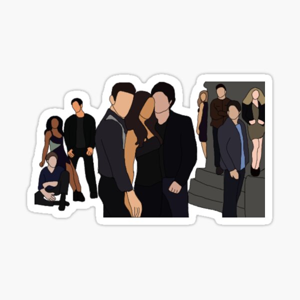 "TVD " Sticker for Sale by xxreddustxx | Redbubble