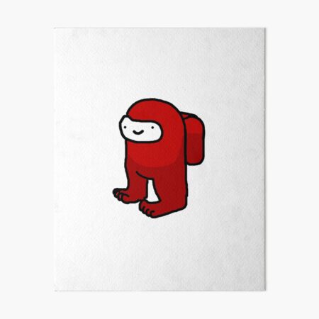 "Among Us With Toes" Art Board Print by Kilosandwich | Redbubble