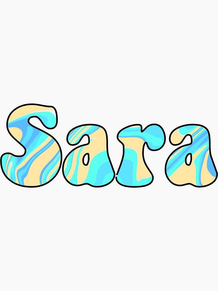 "sara" Sticker for Sale by sydneyjjj | Redbubble