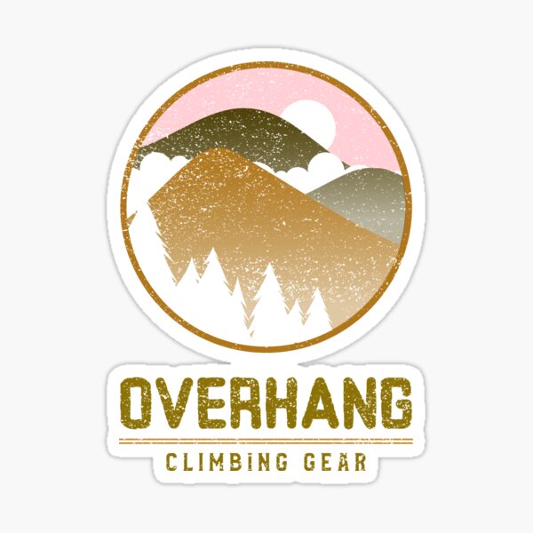 "Overhang Climbing Gear" Sticker by Haymooker | Redbubble