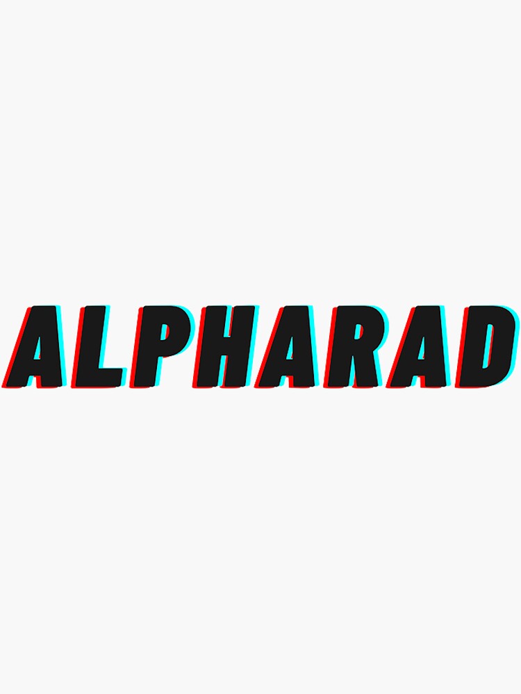"Alpharad 3D Logo" Sticker for Sale by BingoChamp2077 | Redbubble