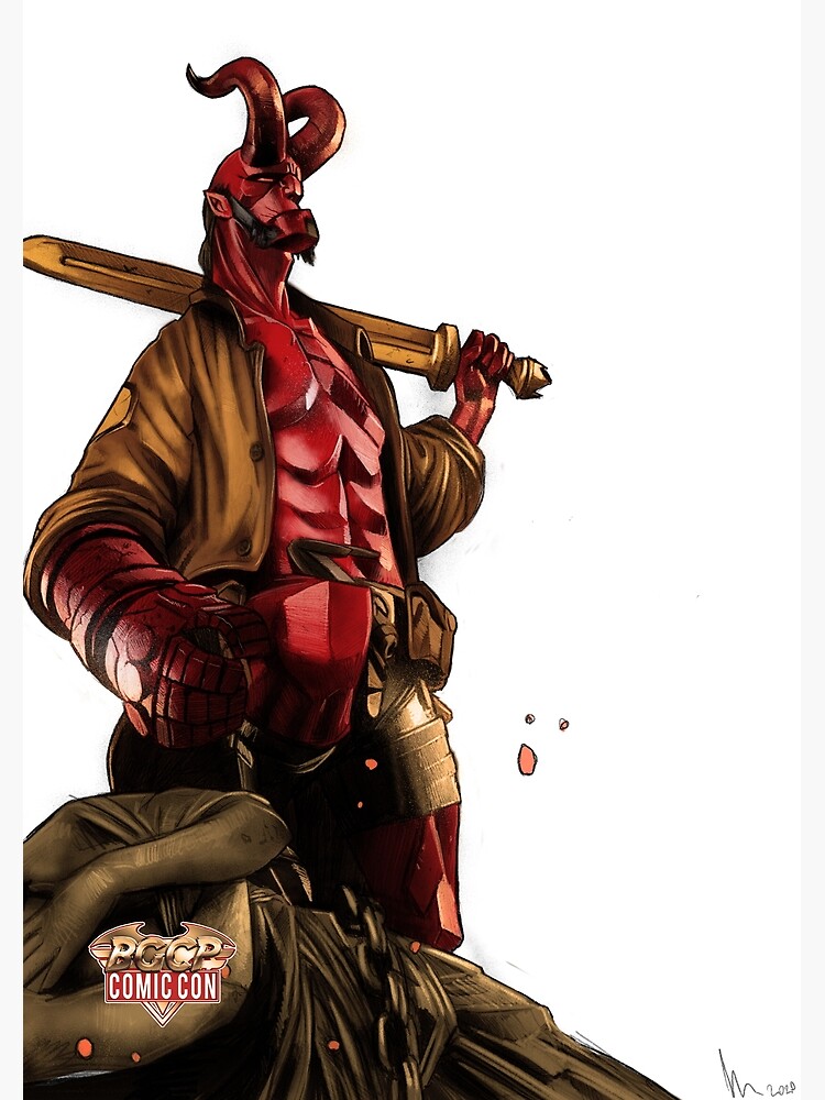 "Hellboy BGCP Comic Con Icons" Poster by BGCPComicCon | Redbubble