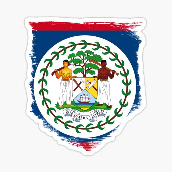 "Belize" Sticker by VollLaser | Redbubble