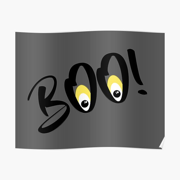 Póster «Boo - fuente de dibujos animados con ojos» de 20Jasmine19 ...
