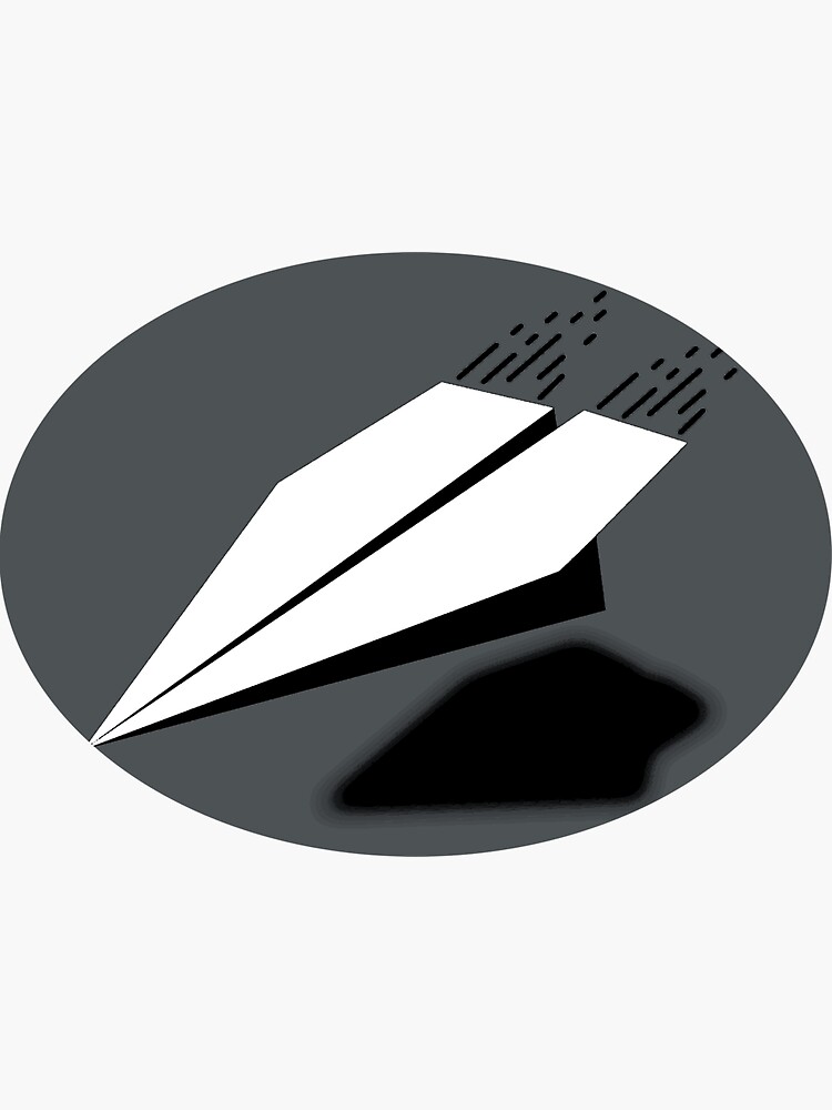 "paper airplane" Sticker by GRAPHISTE99 | Redbubble