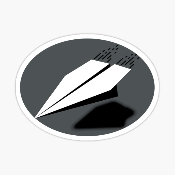 "paper airplane" Sticker by GRAPHISTE99 | Redbubble