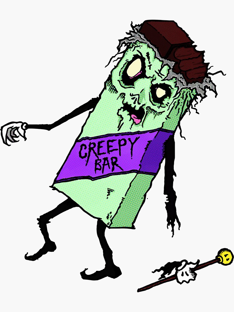 "Creepy Bar " Sticker for Sale by Morbid-Mistik | Redbubble