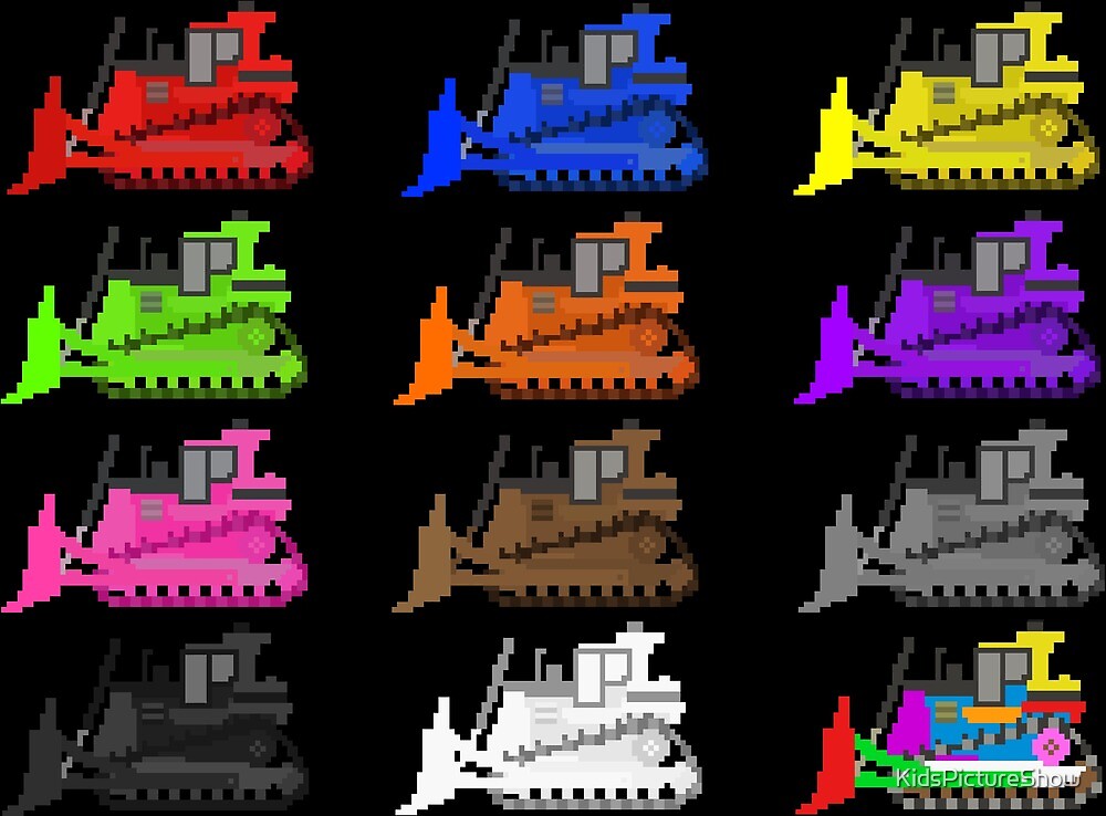 "Bulldozer Colors - The Kids' Picture Show" by KidsPictureShow | Redbubble
