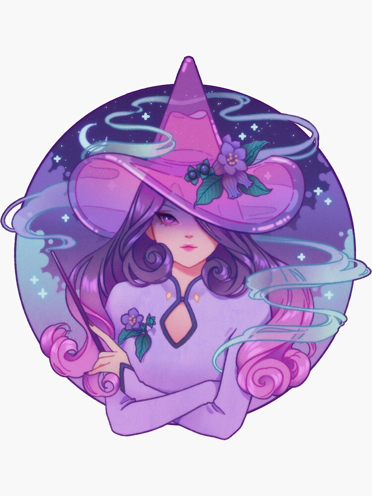 "deadly nightshade witch" Sticker for Sale by migumoisland | Redbubble