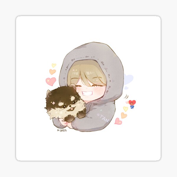 "BTS TAY" Sticker by bekhee | Redbubble