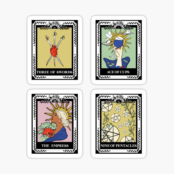 "Tarot Card Sticker Pack " Sticker for Sale by courtneyd7874 | Redbubble