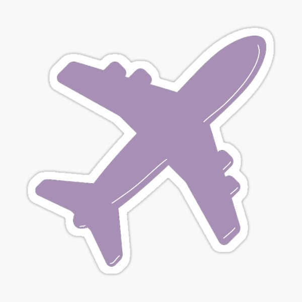 "purple airplane" Sticker for Sale by sarahduncan | Redbubble