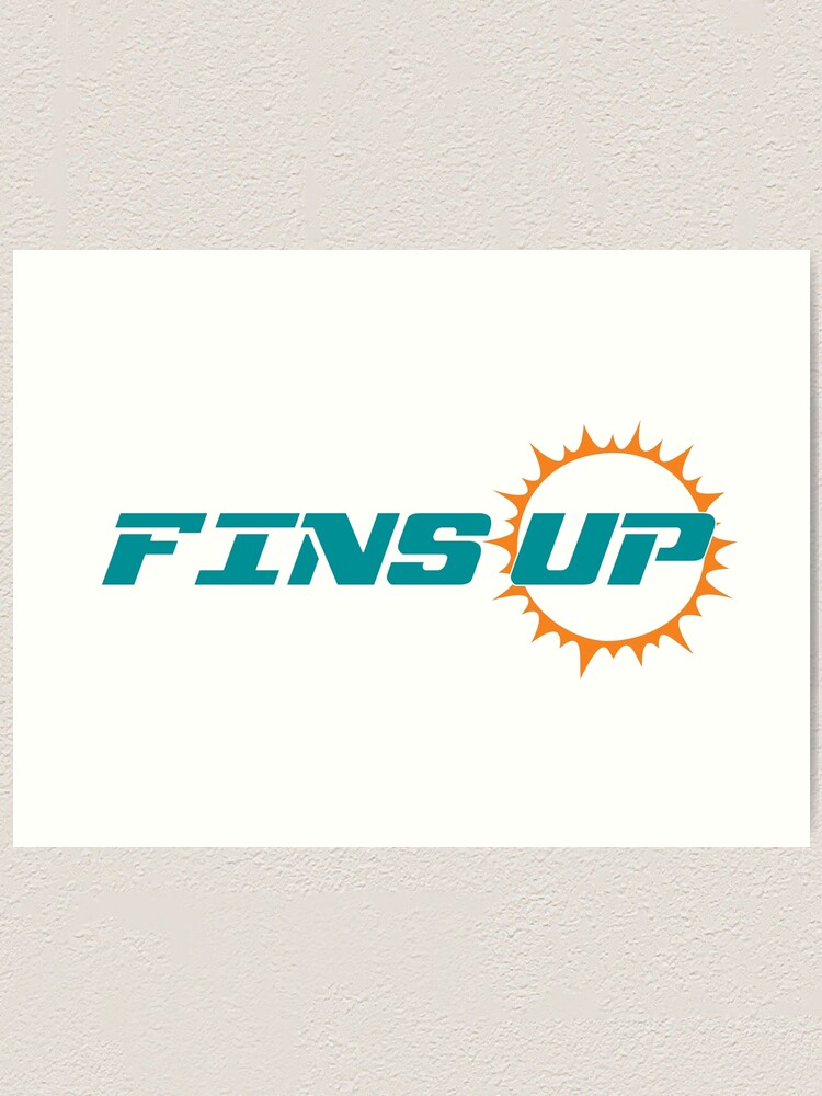 "Fins up - Miami Dolphins - American Football - Fan Art" Art Print by ...