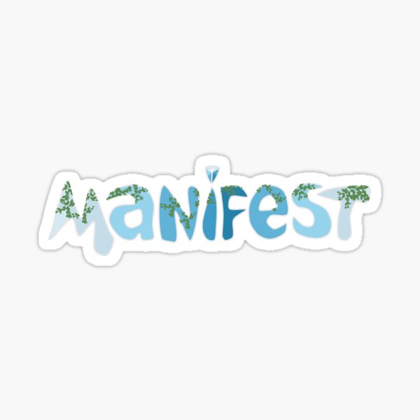 "MANIFEST" Sticker for Sale by MarinaGorban | Redbubble