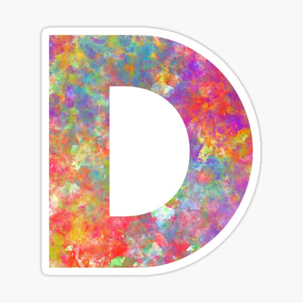 "Rainbow D" Sticker for Sale by amurphydesignn | Redbubble