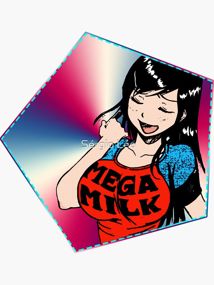 "MEGA MILK" Sticker by sergioleo | Redbubble