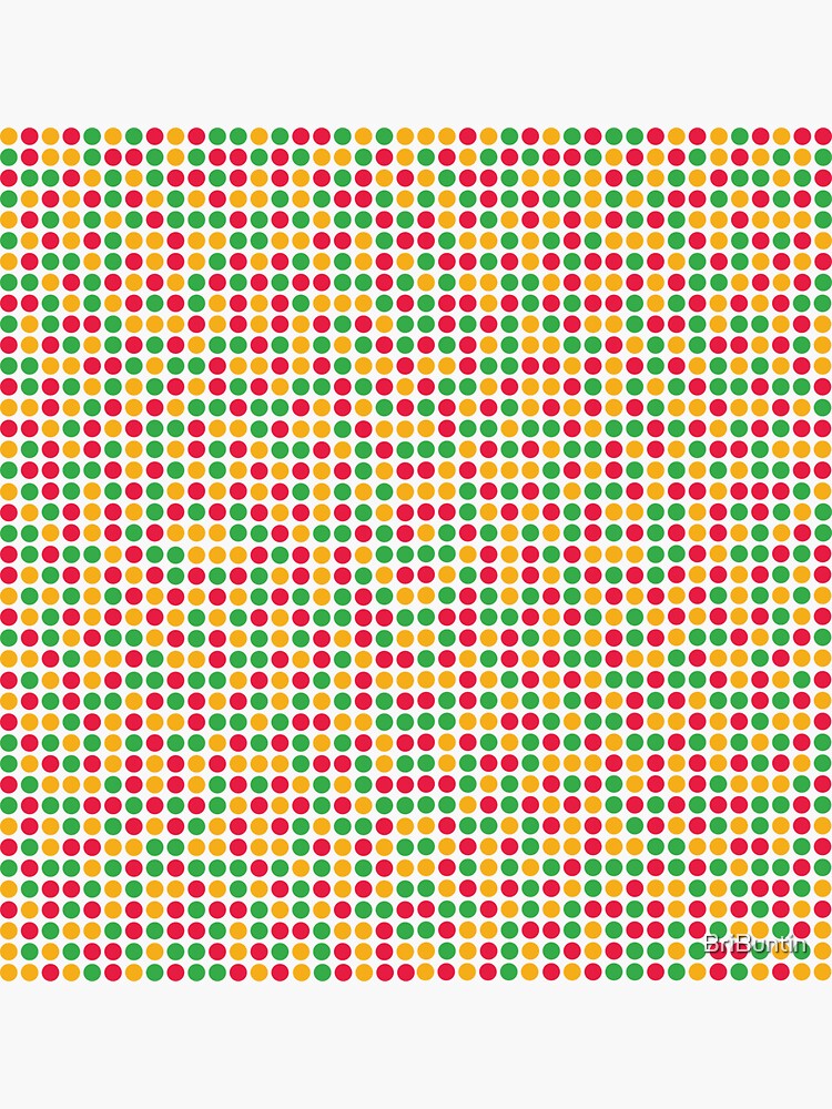 "Lotta Dots on White" Sticker for Sale by BriBuntin | Redbubble