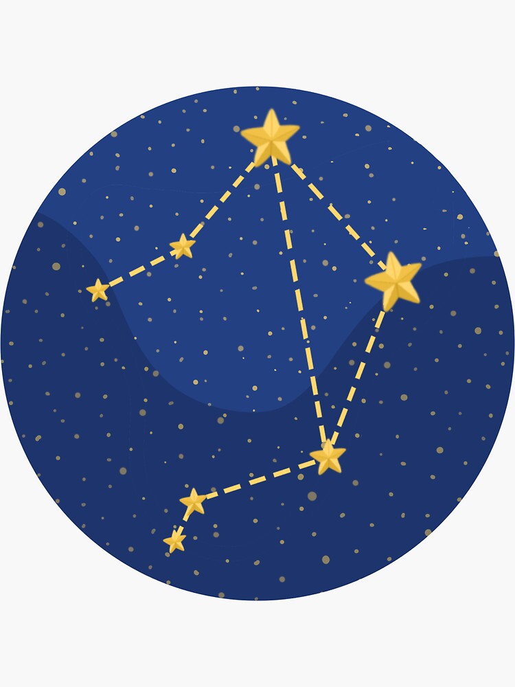 "Libra Zodiac Star Cluster Sticker" Sticker for Sale by DelaneyMcCallum ...