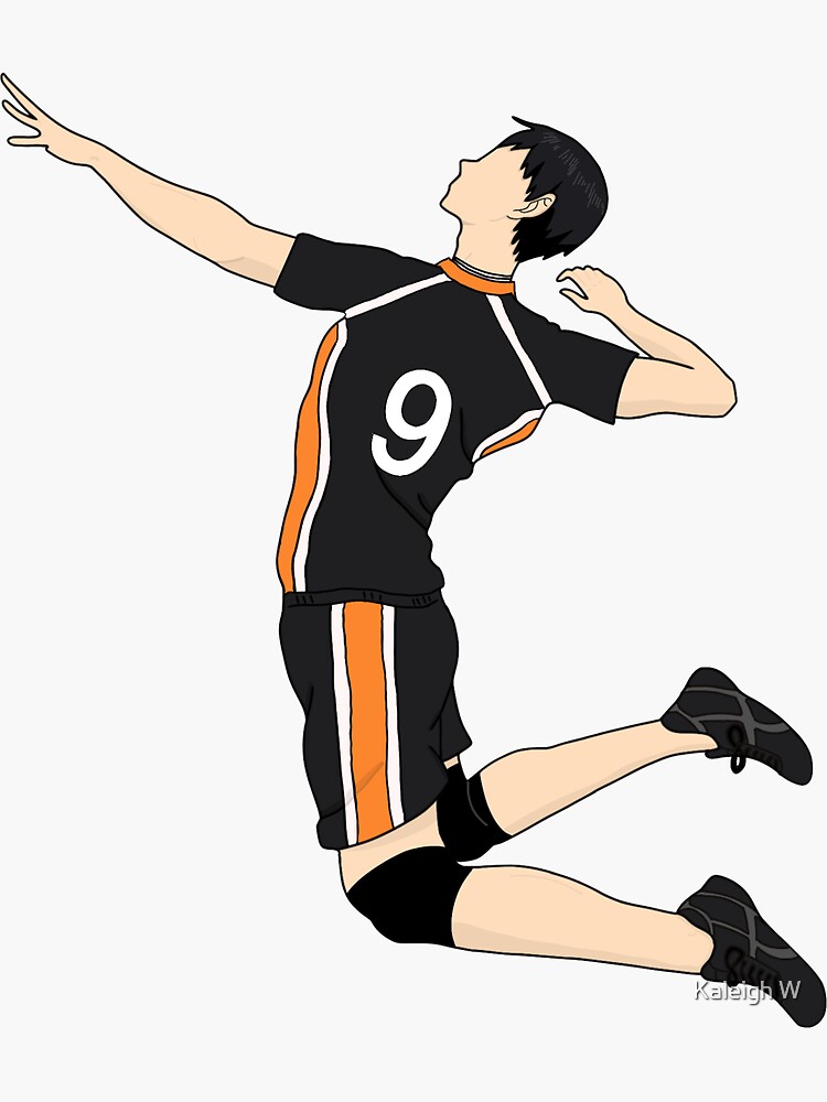 "Kageyama Haikyuu!! jump serve" Sticker by kaleswatkin | Redbubble