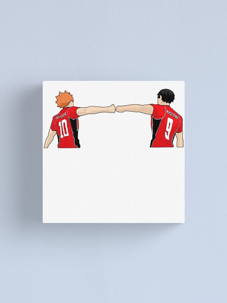 "Hinata and Kageyama fist bump Haikyuu!! Japan National Team" Canvas ...