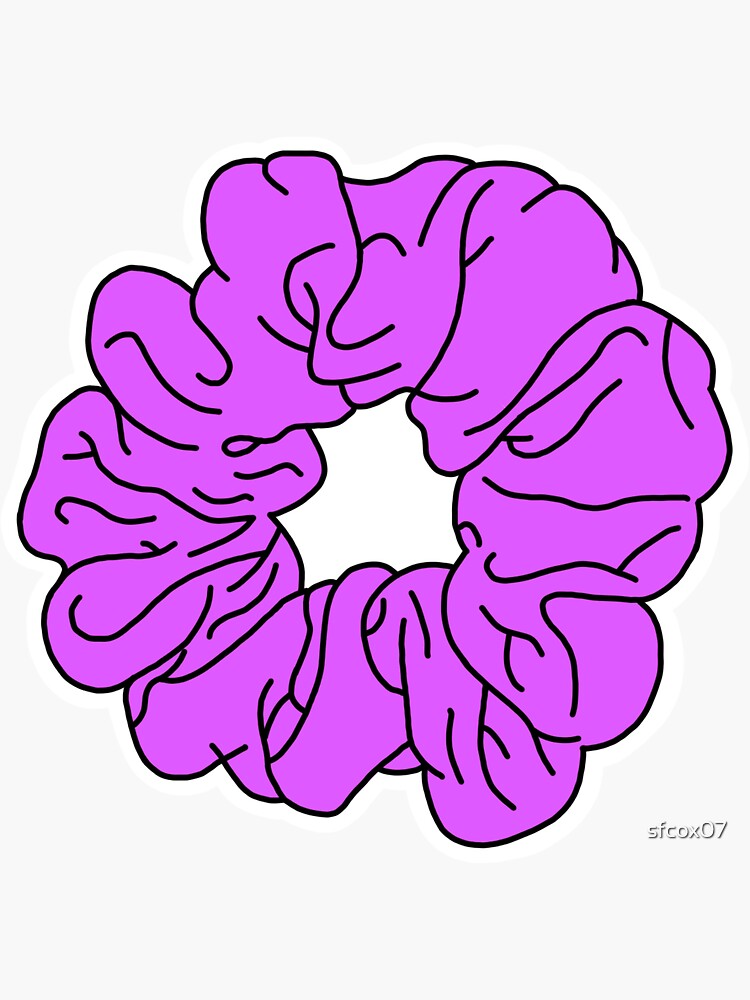 Pegatina «Pegatina "Purple Scrunchie"» de sfcox07 | Redbubble