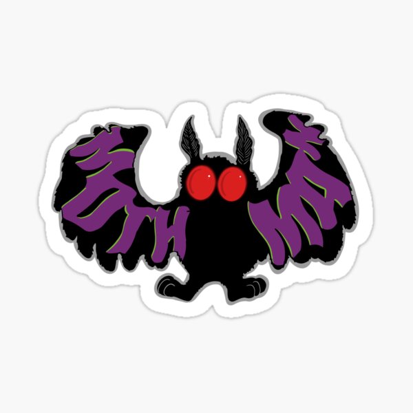 "Mothman Cartoon" Sticker for Sale by amico97 | Redbubble