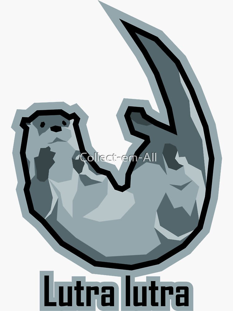 "Lutra lutra" Sticker for Sale by Collect-em-All | Redbubble