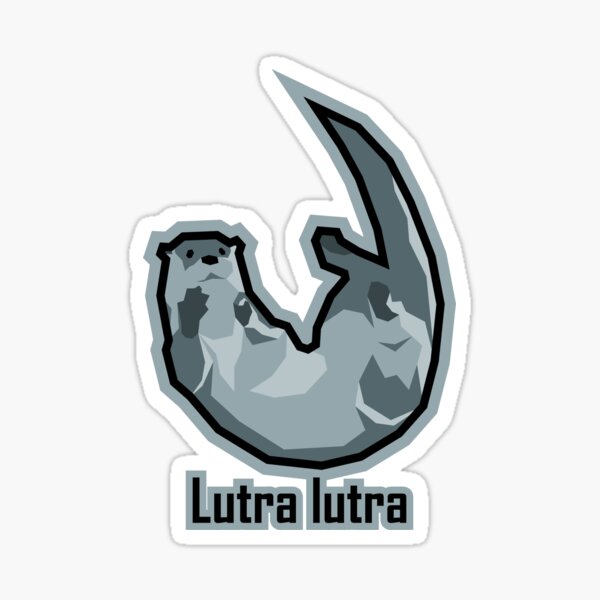 "Lutra lutra" Sticker for Sale by Collect-em-All | Redbubble