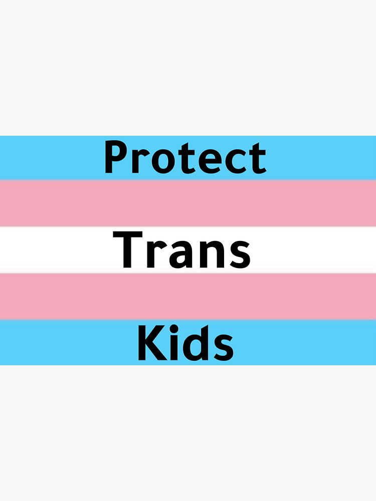 "Protect Trans kids" Sticker for Sale by itscamen | Redbubble