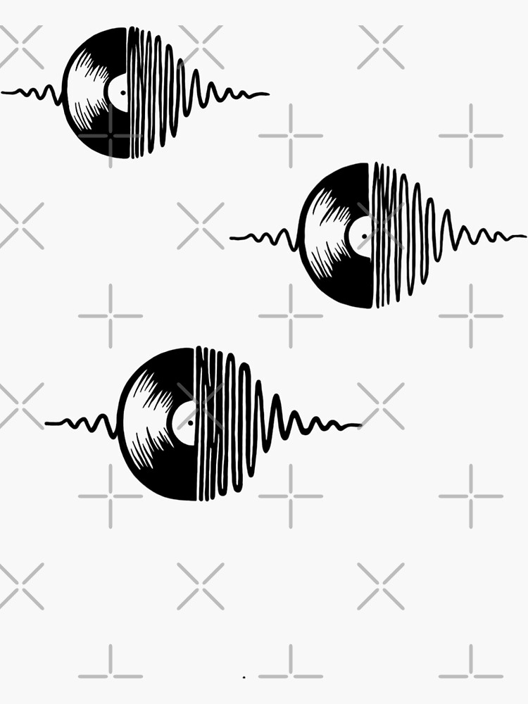 "Record sticker pack" Sticker for Sale by minasisleyy | Redbubble