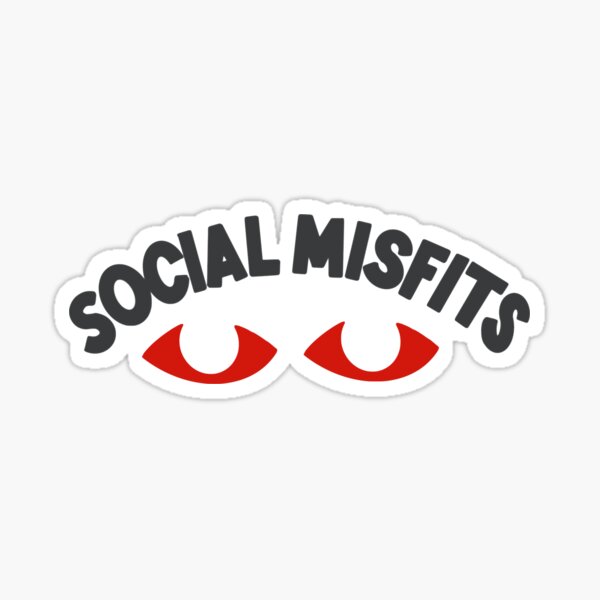 "Social Misfits Eyes" Sticker by ropedrazac | Redbubble