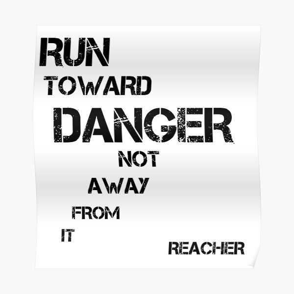 "Run Toward Danger Not Away From it - Book quote - Dark typewriter font ...