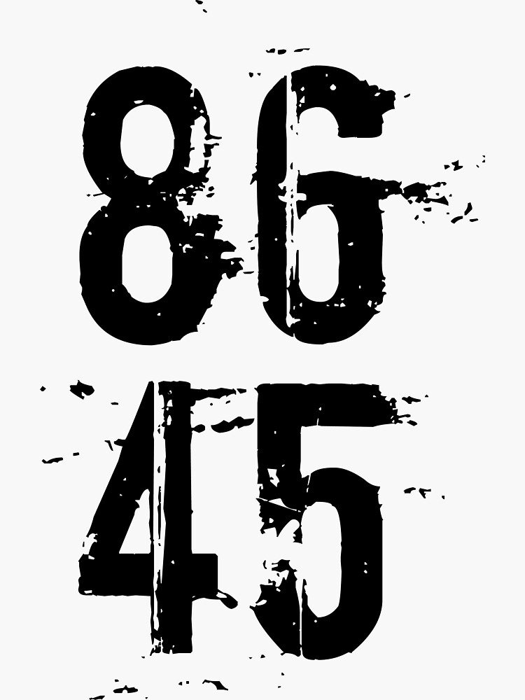 "8645" Sticker for Sale by YAnna9 | Redbubble