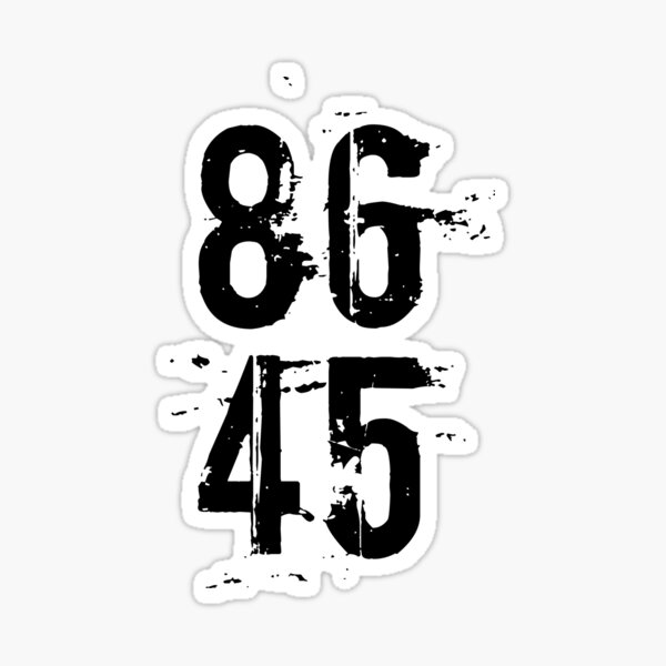 "8645" Sticker for Sale by YAnna9 | Redbubble