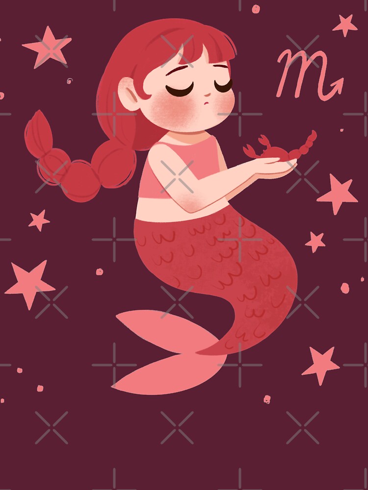 "Scorpio Mermaid" T-shirt by lobomaravilha | Redbubble | scorpio t ...