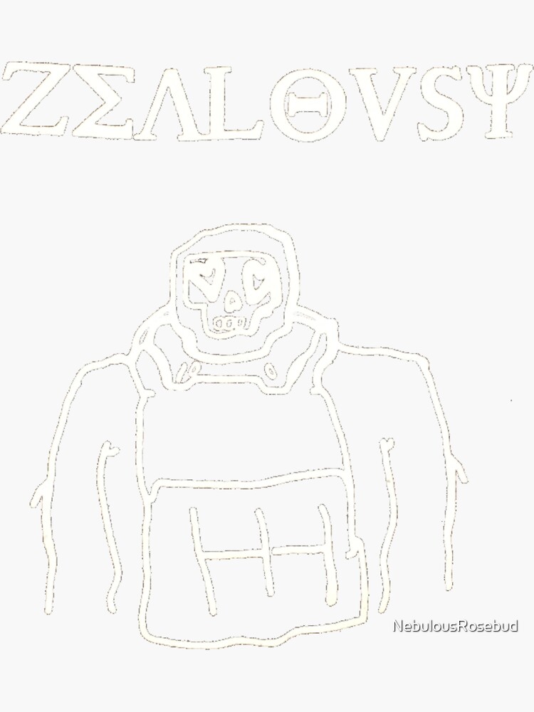 "Zealousy Original" Sticker for Sale by NebulousRosebud | Redbubble