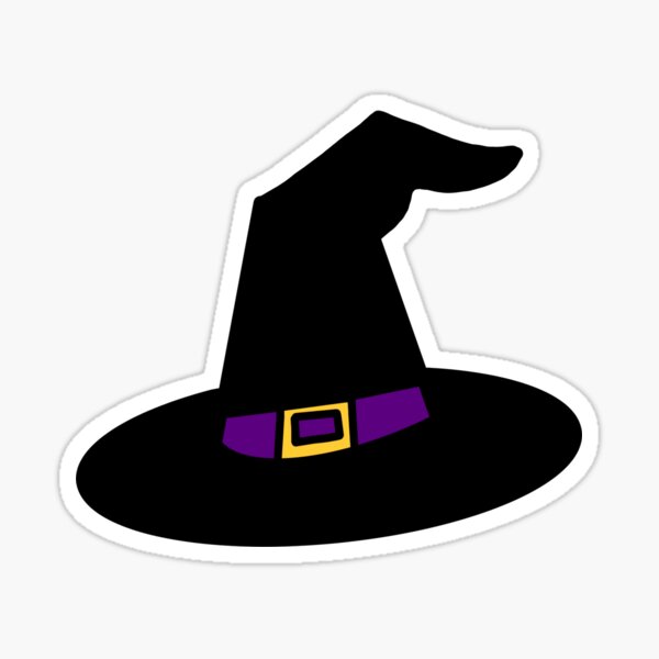 "witch hat" Sticker for Sale by emmmcc | Redbubble