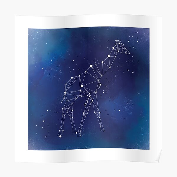 "Giraffe Constellation" Poster by MiliDesigns | Redbubble