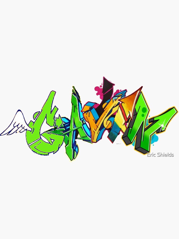 "Gavin Name in graffiti" Sticker by Shieldsy43 | Redbubble