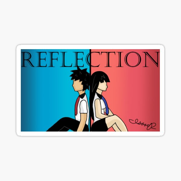 "Reflection" Sticker for Sale by animesketching | Redbubble