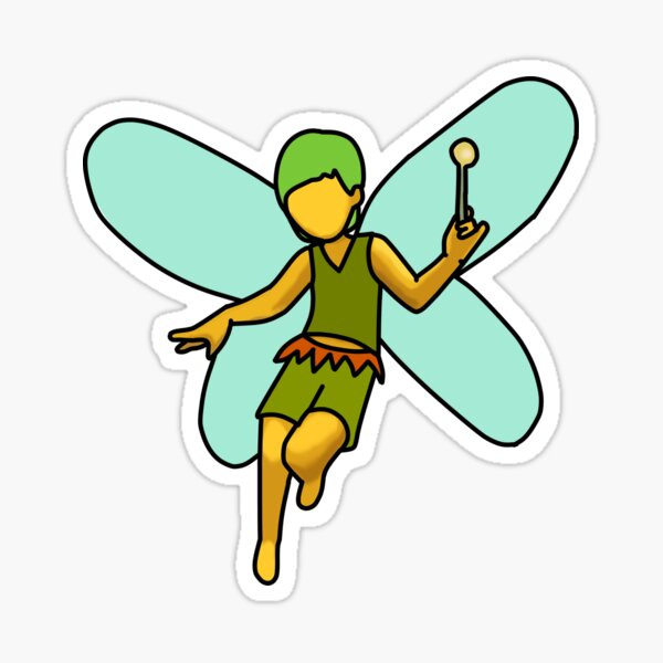 "Fairy Emoji" Sticker for Sale by beckahbrooks | Redbubble