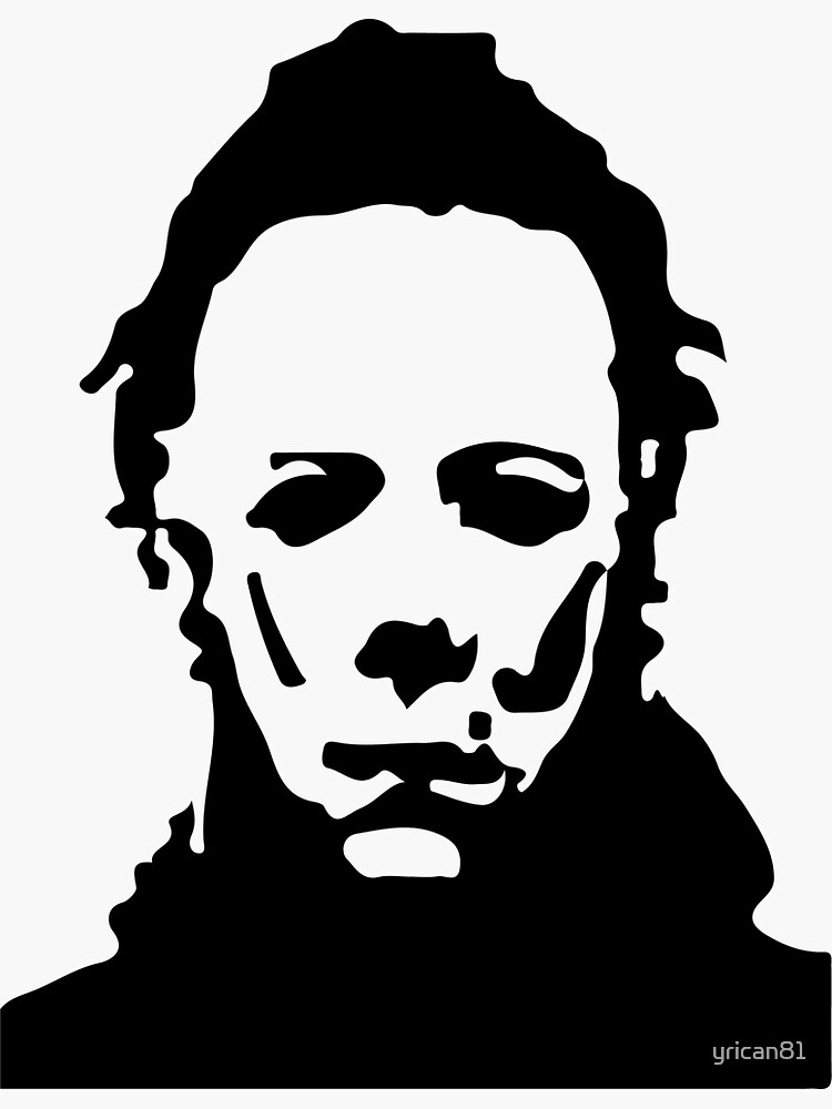 "Micheal Myers Mask" Sticker for Sale by yrican81 | Redbubble