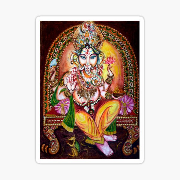 "Lord Ganesha" Sticker by hlmalik | Redbubble