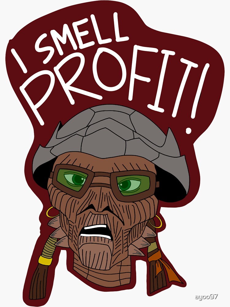 ""I smell profit!" - Hondo Ohnaka" Sticker for Sale by ayoo97 | Redbubble