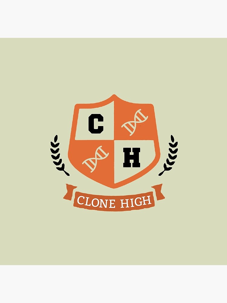 "Clone High crest" Pin for Sale by SevLovesLily | Redbubble