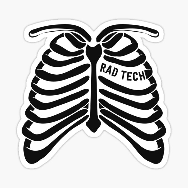 "Radiologist Gifts For Men Radiology Rad Tech Skeleton X-Ray" Sticker ...
