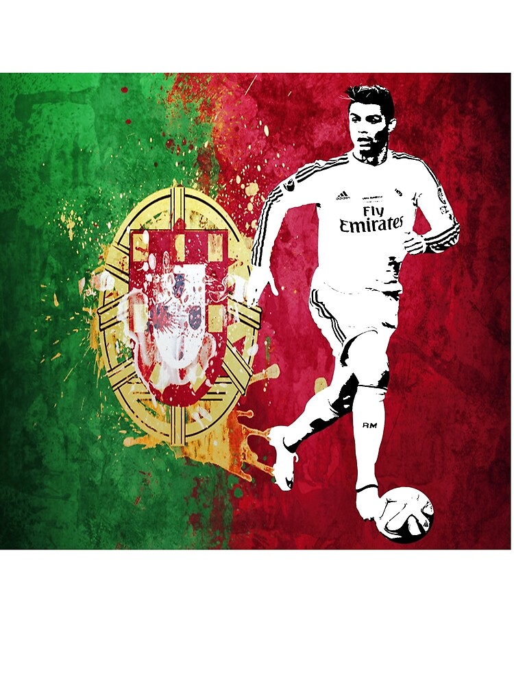 "Cristaino Ronaldo Portugal Flag " Photographic Print by RighteousOnix ...