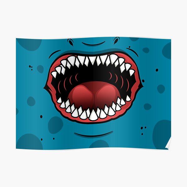 "Halloween Big Monster Face" Poster for Sale by Elysia-Bliss | Redbubble