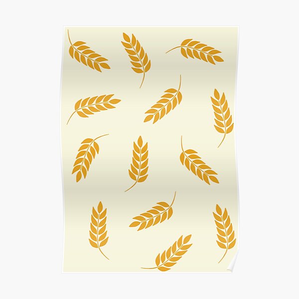 "Cute wheat pattern off-white creme" Poster for Sale by Dieuwbieus ...